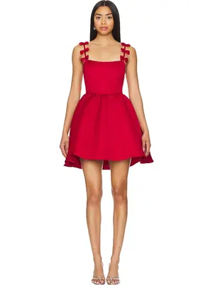 ELLIATT Enchantment Bow Dress - Red