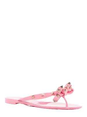 Valentino Garavani VALENTINO GARAVANI Rockstud Thong Sandals Bubble