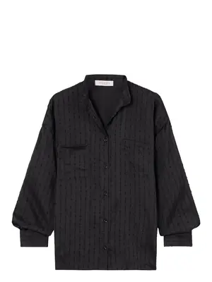 Giuliva Heritage The Ivy Fil Coupé Shirt - Black