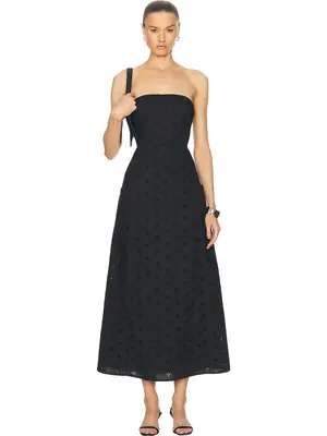 MATTEAU Broderie Strapless Dress