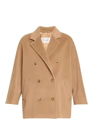 Max Mara Max Mara Rebus Double-Breasted Coat Camel