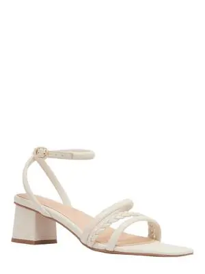 FRANKIE4 Ramsay Leather Block Heel Sandal - Chalk Braid