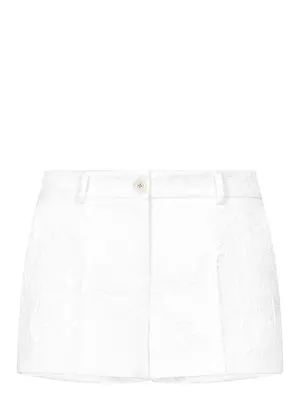 Dolce & Gabbana Brocade Shorts - White