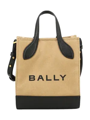 Bally Bar Logo-print Tote Bag - Neutrals
