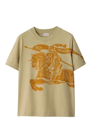 Burberry Equestrian Knight-print T-shirt - Neutrals