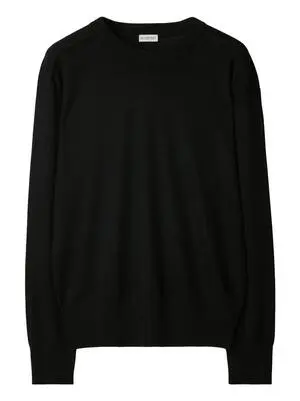 Burberry Crew-neck Wool Jumper - Black