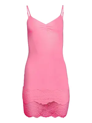 Fleur Du Mal Organic-cotton Slip Dress - Pink