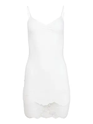 Fleur Du Mal Organic-cotton Slip Dress - White