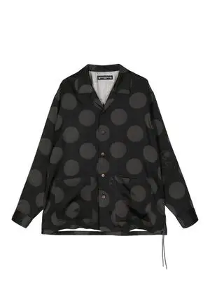 MASTERMIND WORLD Polka-dot Silk Shirt - Black