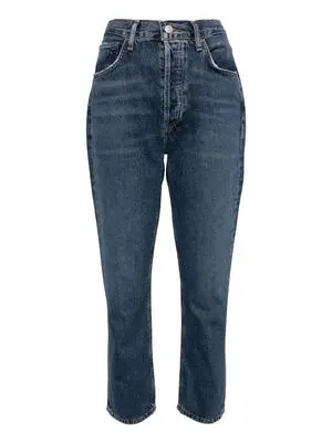 AGOLDE Mid-rise Tapered Jeans - Blue