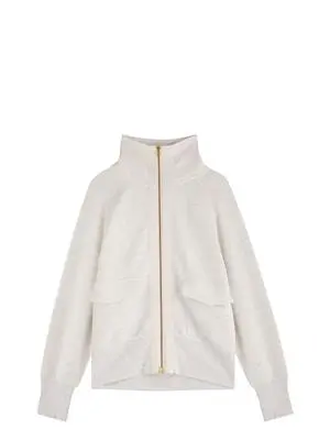Varley Roxbury Stretch-jersey Sweatshirt - Ivory