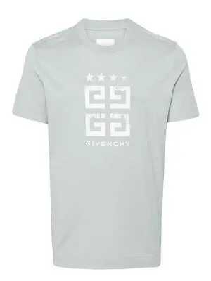 Givenchy 4g-print Cotton T-shirt - Blue
