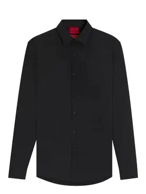 Hugo Stretch Button-up Shirt - Black