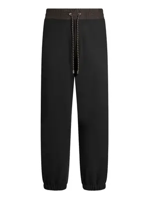 Etro Drawstring Jersey Track Pants - Black