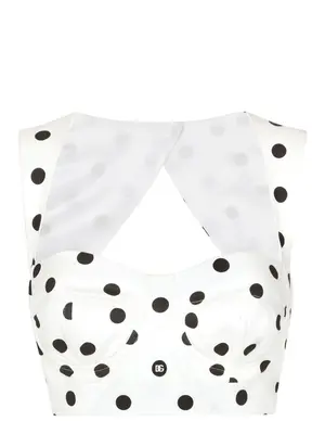 DOLCE & GABBANA Dolce & Gabbana Polka Dot Corset Top