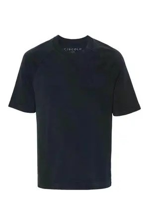 CIRCOLO 1901 Short Raglan-sleeve Cotton T-shirt - Blue