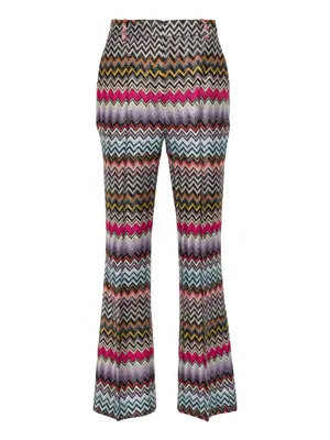 Missoni Capri Bootcut Tailored Trousers - Pink