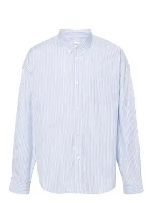 Givenchy Halo-stripe Cotton Shirt - Blue
