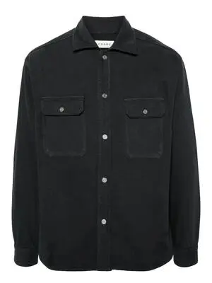 FRAME Long-sleeve Cotton Overshirt - Blue