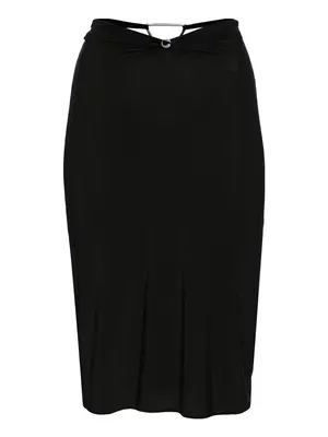 Coperni Triangle-hardware Midi Skirt - Black
