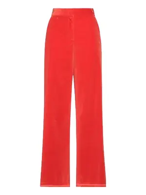 MSGM Cotton Velvet Pants - Tomato Red