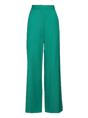 MSGM High Waisted Wide Leg Pants - Green