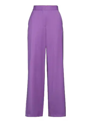MSGM MSGM High Waisted Wide Leg Pants Purple
