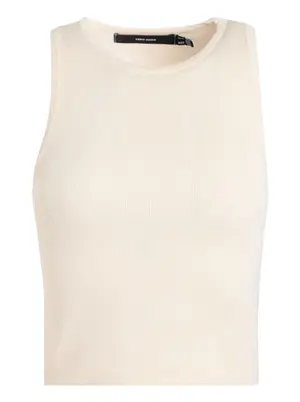 Vero Moda Knitted Sleeveless Top - White