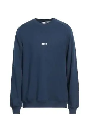 MSGM Man Sweatshirt Navy Size Xl Cotton Navy
