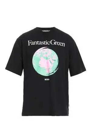 MSGM T-shirt Mauve Size Organic Cotton - Black