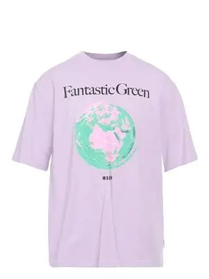 MSGM T-shirt Mauve Size Organic Cotton - Purple