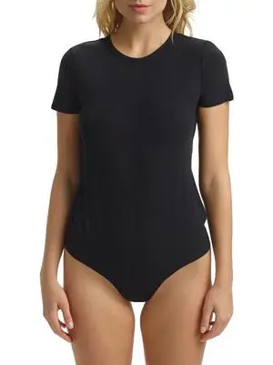 COMMANDO Commando Essential Stretch Cotton Crew Bodysuit