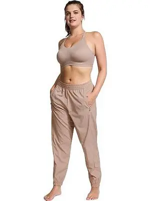 Victoria's Secret Vsx Parachute Weekend Jogger Pant - Beige