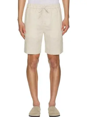 Frescobol Carioca Felipe Linen Shorts - Sand
