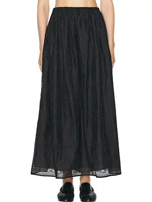 HELSA Handkerchief Midi Skirt - Black