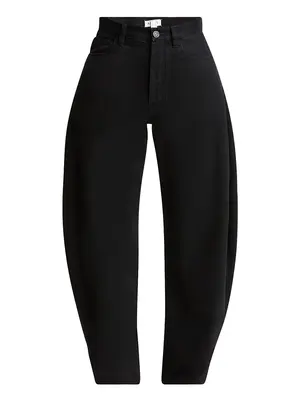 Alaïa Rounded Leg Denim Pants - Noir Alaia
