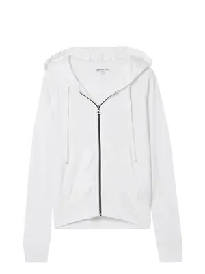 JAMES PERSE French Cotton-terry Hoodie - White