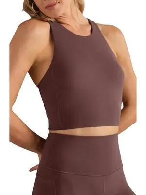 RHONE Revive Longline Bra Deep Mauve
