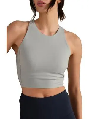 RHONE Revive Longline Bra - Sage Gray