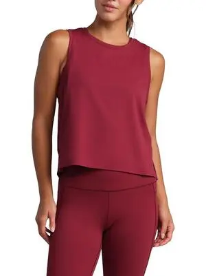RHONE Rhone Serene Crop Tank Top Cranberry