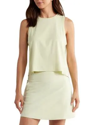 RHONE Rhone Serene Crop Tank Top Lime Zest