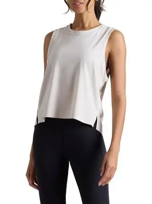 RHONE Serene Crop Tank Top - Sand