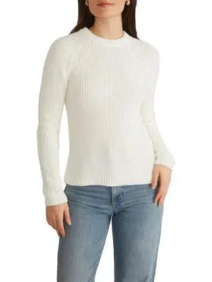 525 America 525 Jane Cotton Crewneck Sweater - Chalk