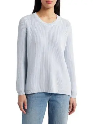 525 America 525 Emma High-Low Sweater Arctic Ice