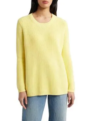 525 America 525 Emma High-Low Sweater Lemon Meringue