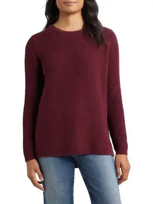525 America 525 Emma High-Low Sweater Oxblood