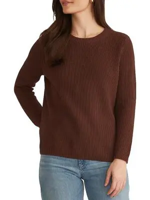 525 America 525 Emma High-Low Sweater Shaved Chocolate