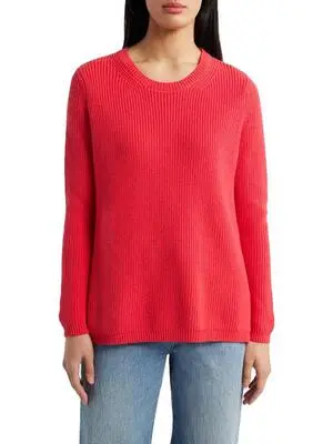 525 America 525 Emma High-Low Sweater Tomato