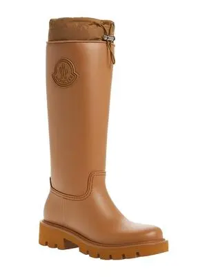 Moncler Kickstream Waterproof Rain Boots - Camel