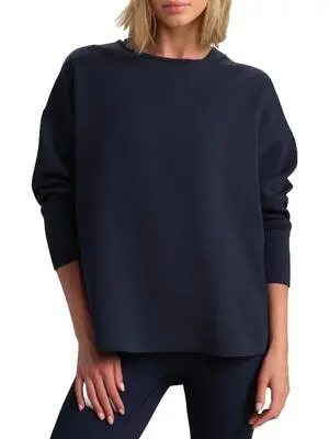 RHONE Relaxed Fit Pullover Sweatshirt - Navy Blue